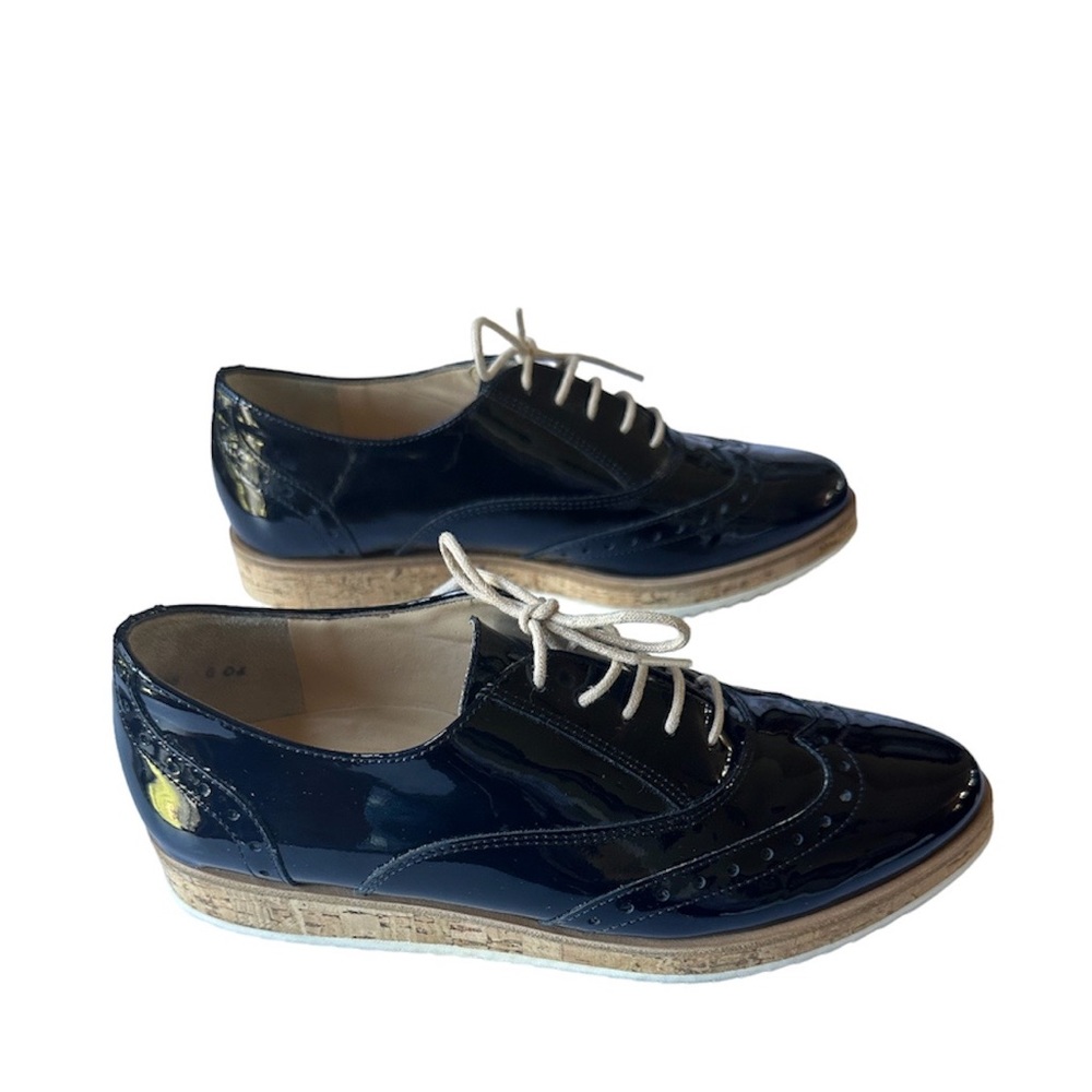 Paul Green Wingtip Dandy Brogues Patent Leather Size 6 - Gem